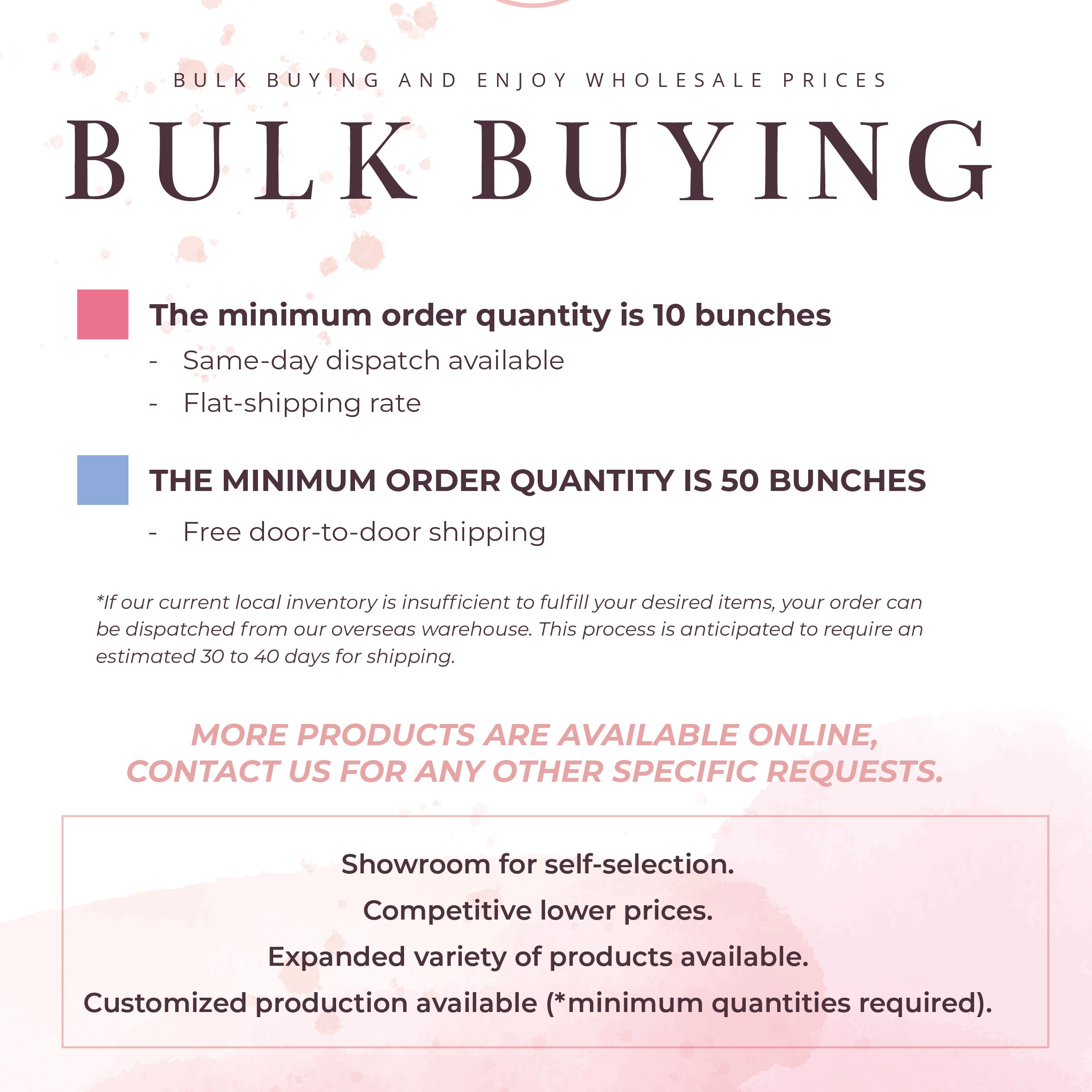 Bulk Order – Floral Forest Wholesale